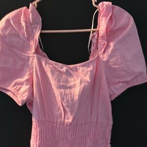 Zara | Dresses | Zara Linen Blend Mini Ruffle Dress Smocked | Poshmark